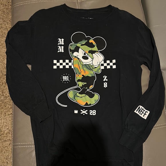 Neff | Tops | Long Sleeve Mickey Mouse Tee | Poshmark
